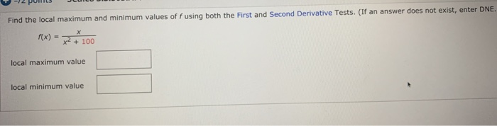 Solved Find the local maximum and minimum values of fusing | Chegg.com
