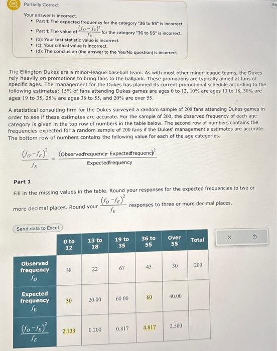 Solved Partially Correct Your answer is incorrect. - Part 1: | Chegg.com