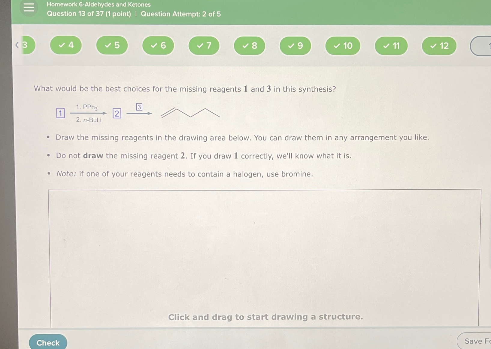 Solved Homework 6-Aldehydes and KetonesQuestion 13 ﻿of 37 (1 | Chegg.com