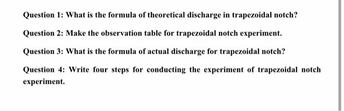Solved Question 1: What is the formula of theoretical | Chegg.com