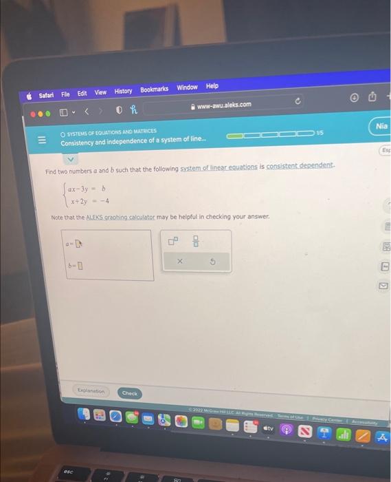 Solved Find two numbers a and b such that the following | Chegg.com
