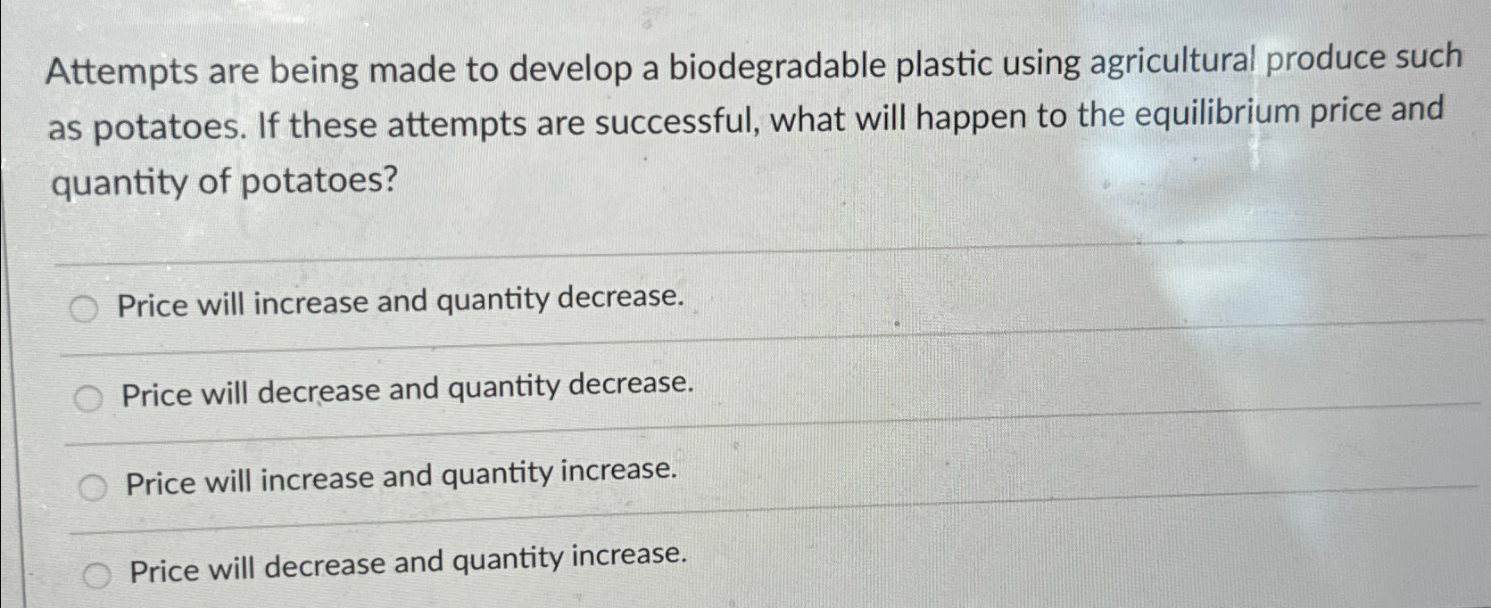 Solved Attempts are being made to develop a biodegradable | Chegg.com