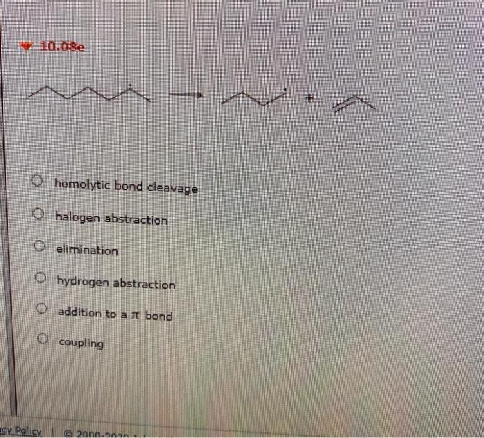 Solved Practice Problem 10.39c1a Identify the most likely | Chegg.com