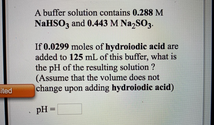 Solved A buffer solution contains 0.457 M nitrous acid and | Chegg.com