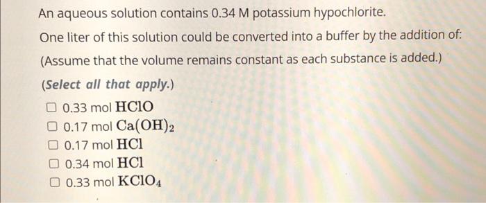Solved An aqueous solution contains 0.26M ammonium chloride. | Chegg.com