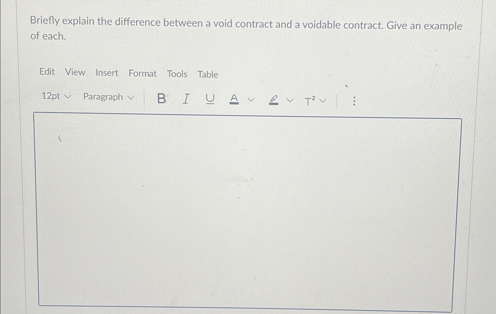 Solved Briefly explain the difference between a void | Chegg.com