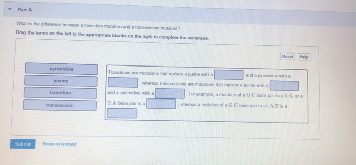 Solved Part A What is the difference between a transition | Chegg.com