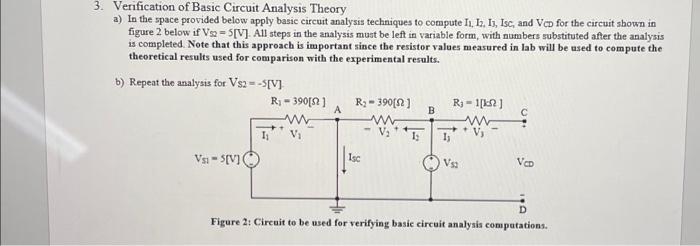 Solved 3. Verification of Basic Circuit Analysis Theory a) | Chegg.com