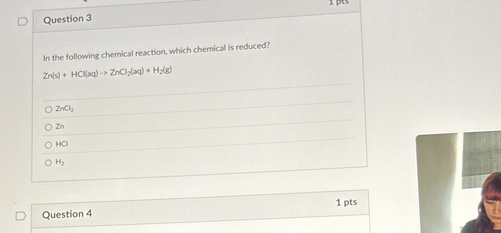 Solved Question 3In the following chemical reaction, which | Chegg.com
