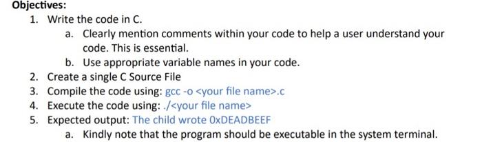 Solved Working: 1. In the main function, a shared memory | Chegg.com