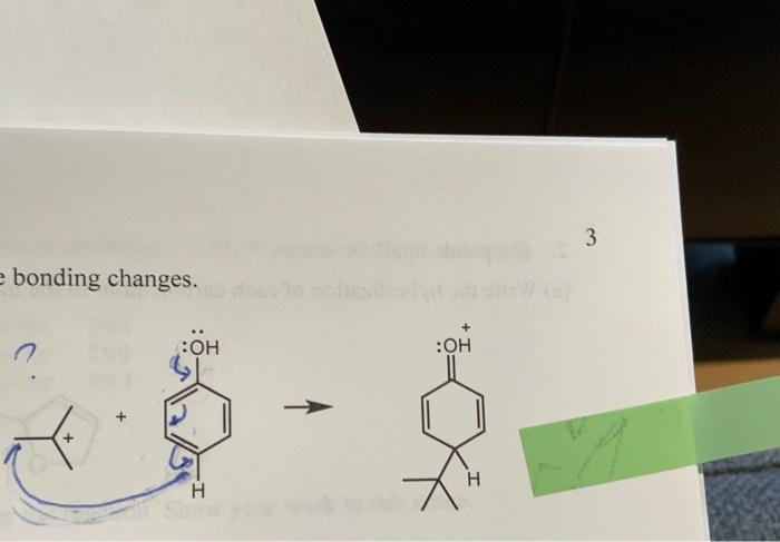 Solved 3 bonding changes. | Chegg.com