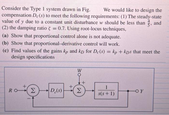Solved We would like to design the Consider the Type 1 | Chegg.com