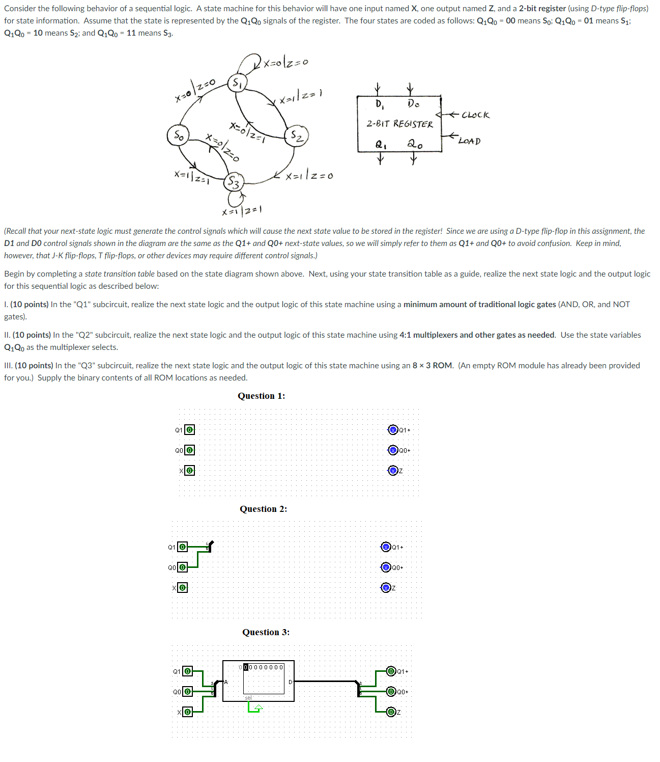Solved Consider the following behavior of a sequential | Chegg.com