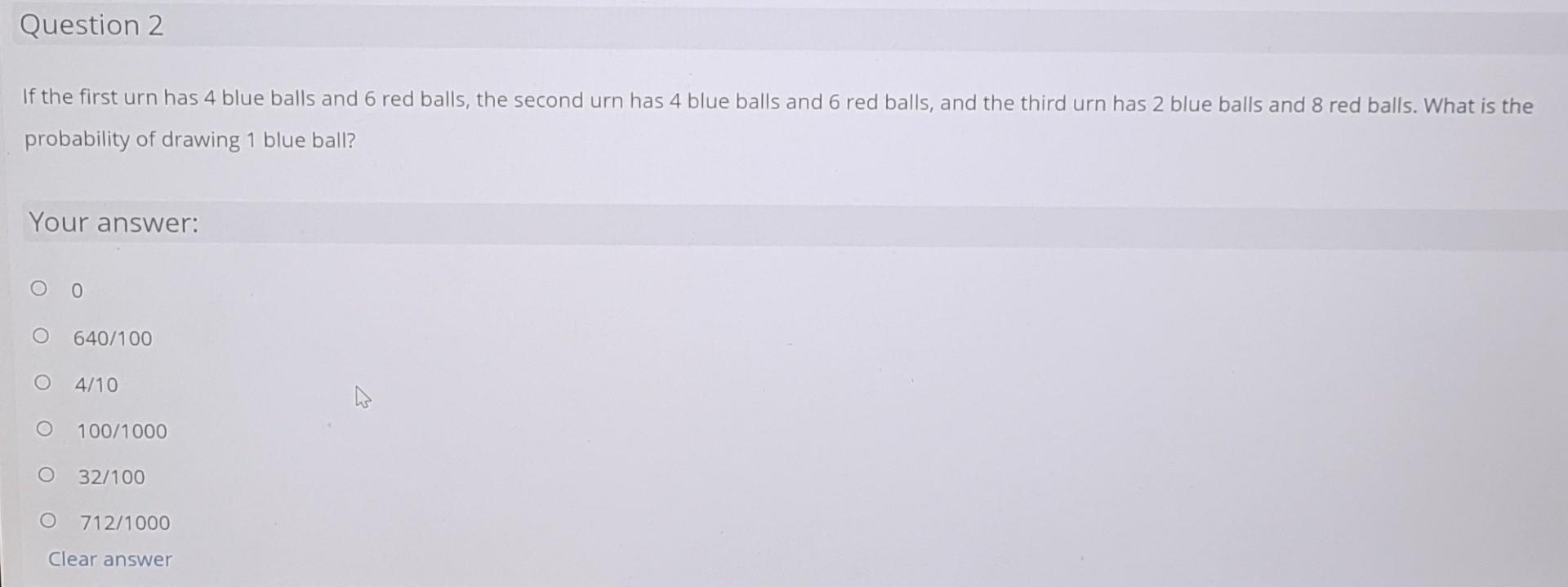 Solved There are 3 urns each containing 10 balls whose | Chegg.com