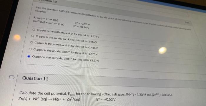 Solved Consider two aqueous solutions separated by a | Chegg.com