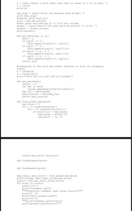 Solved need help modifying my code to fit the part 2, i | Chegg.com