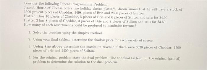 Solved Consider the following Linear Programming Problem: | Chegg.com