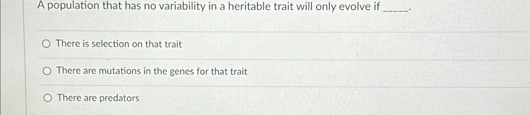 Solved A population that has no variability in a heritable | Chegg.com