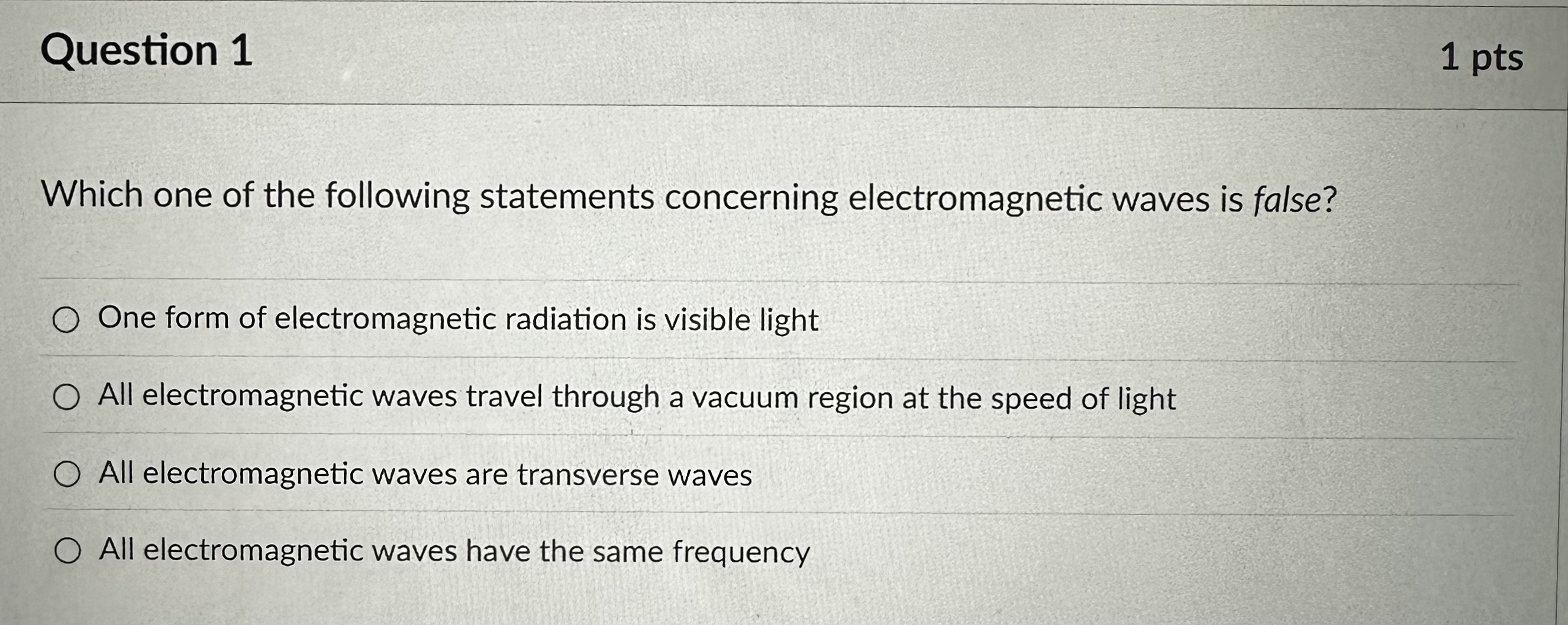 Solved Question 11 ptsWhich one of the following statements | Chegg.com Solved Question 11 ptsWhich one of the following statements | Chegg.com