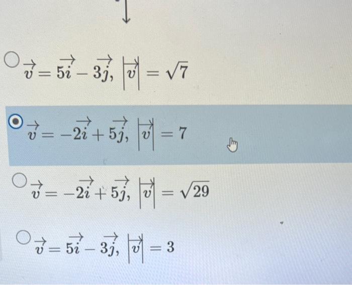 Solved The sketch of vector v with initial point P and | Chegg.com