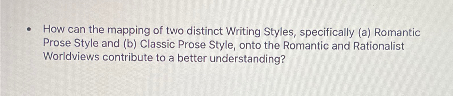 Solved How can the mapping of two distinct Writing Styles, | Chegg.com