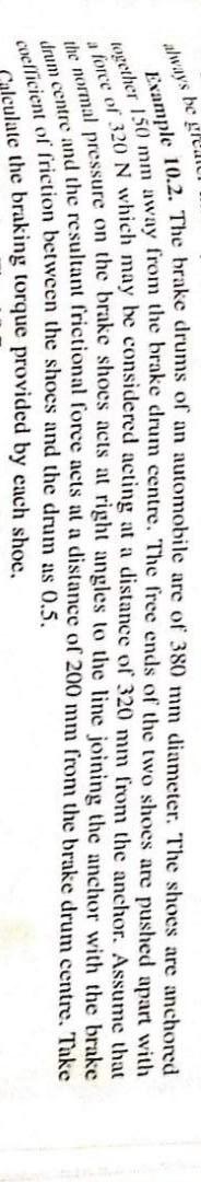 Solved always be glum Example 10.2. The brake drums of an | Chegg.com