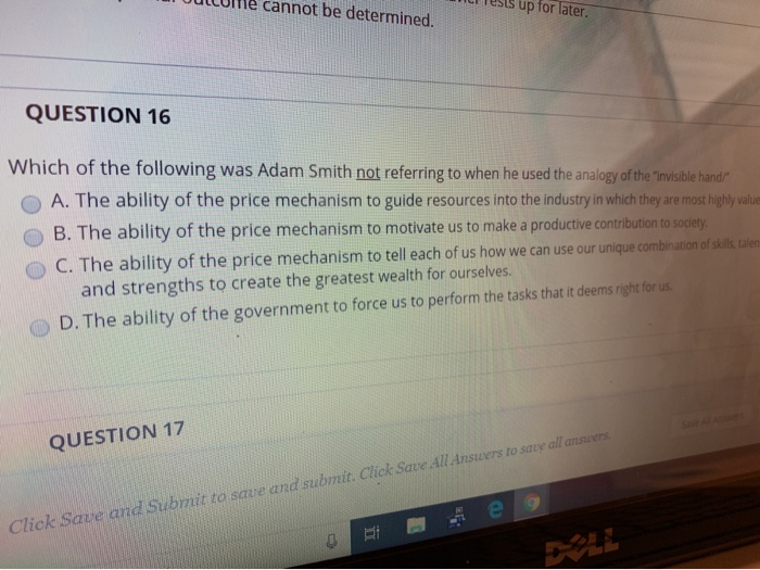 Solved 16 17 QUESTION 7 Which of the following explains why | Chegg.com
