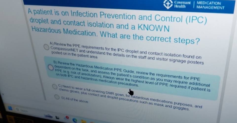 Solved A patient is on Infection Prevention and Control | Chegg.com