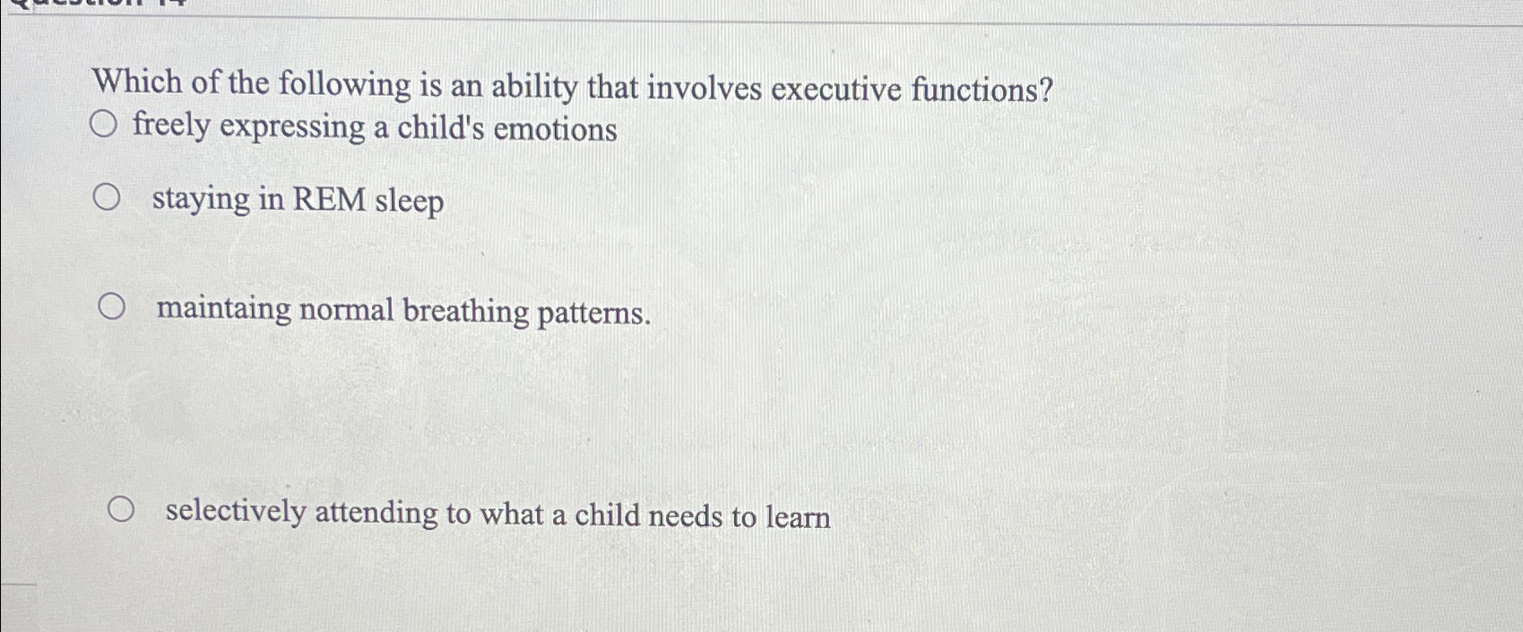 Solved Which of the following is an ability that involves | Chegg.com