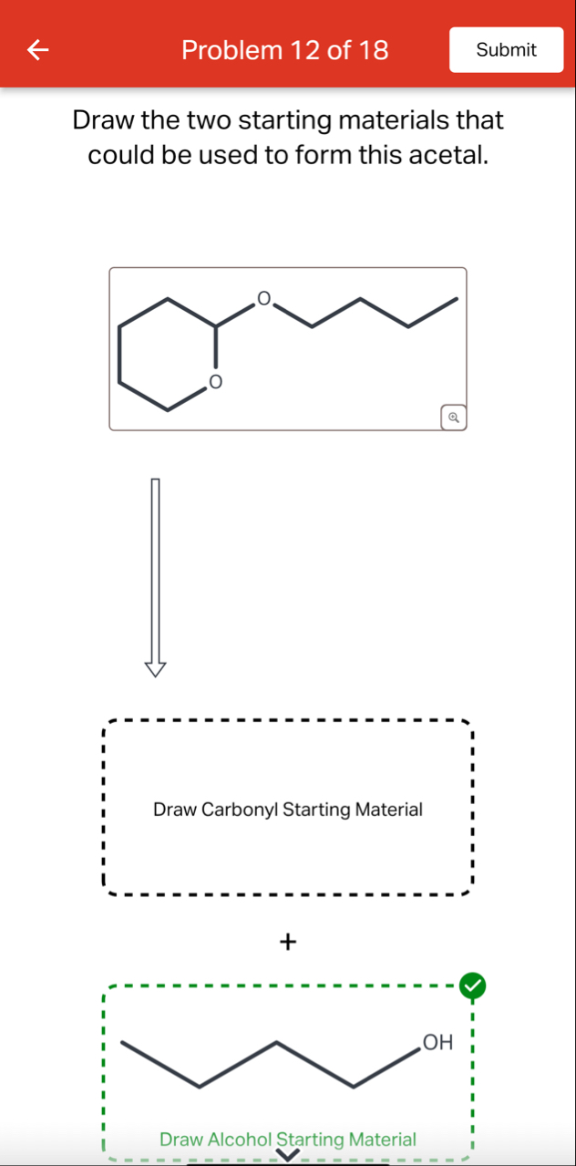 Solved How to solve Problem 12 ﻿of 18Draw the two starting | Chegg.com