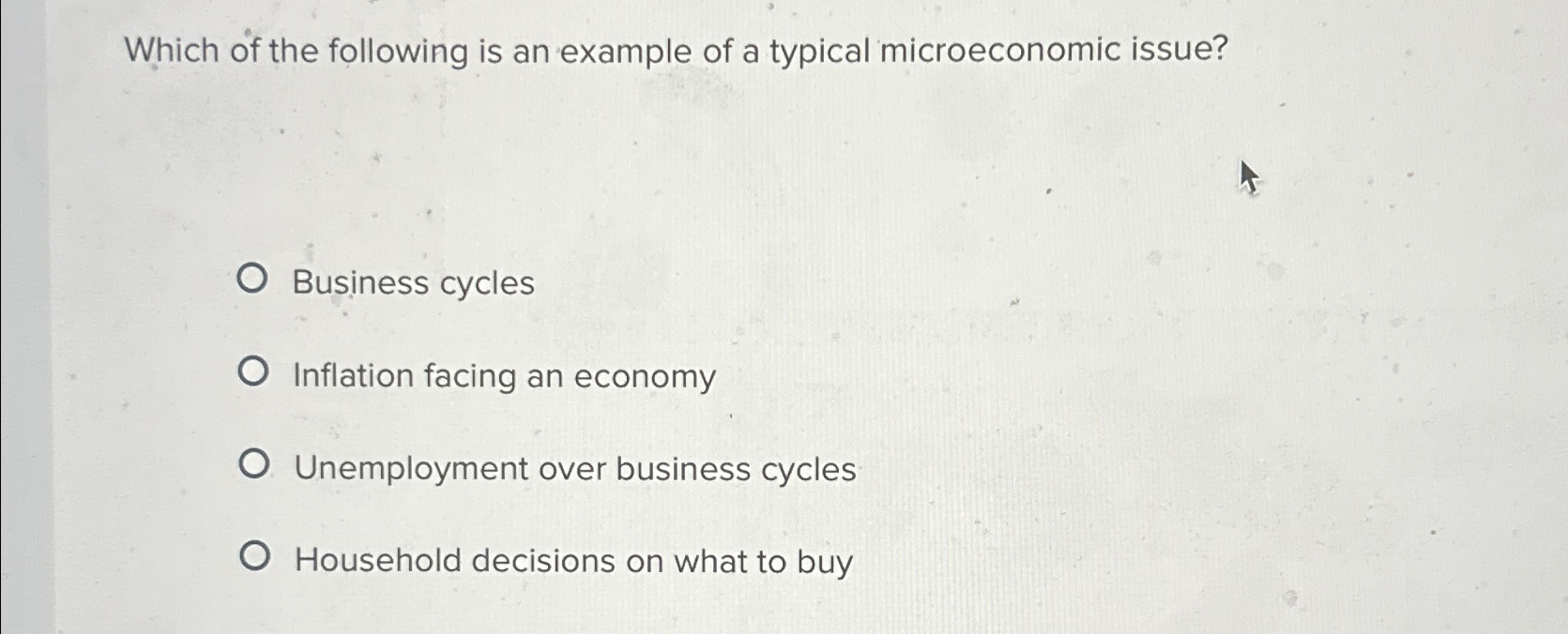 Solved Which of the following is an example of a typical | Chegg.com