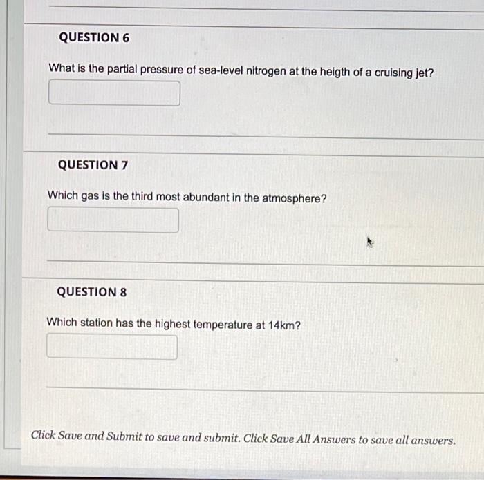 Solved Estimate the percentage of atmosphere above and the | Chegg.com
