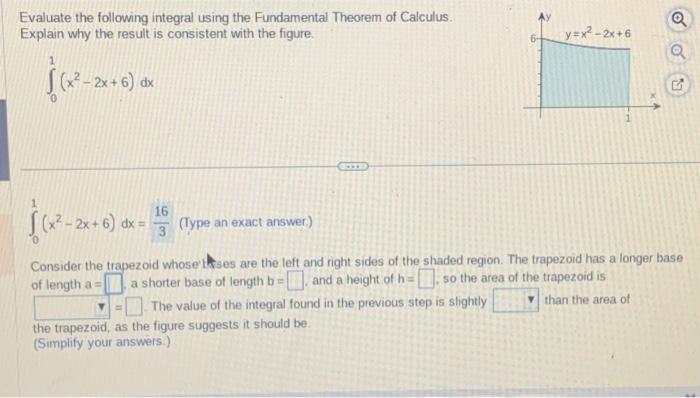 Solved Evaluate the following integral using the Fundamental | Chegg.com