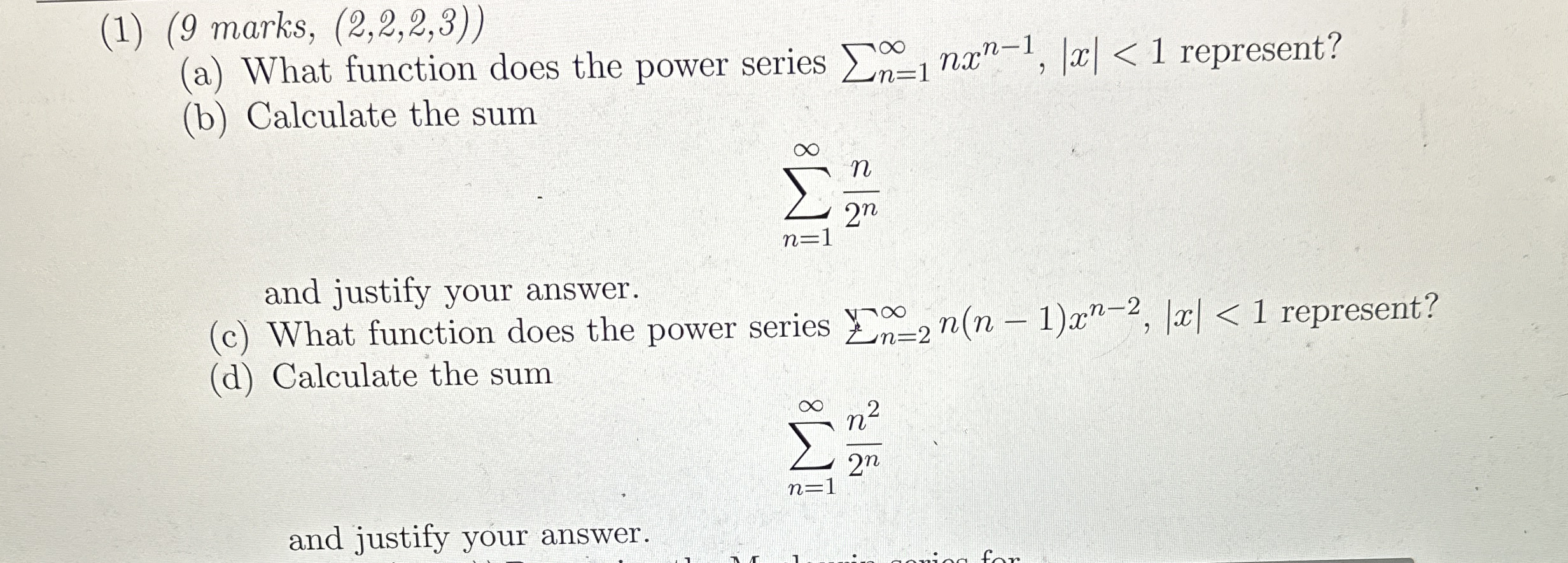 Solved (1) ﻿ marks, (2,2,2,3)(a) ﻿What function does the | Chegg.com