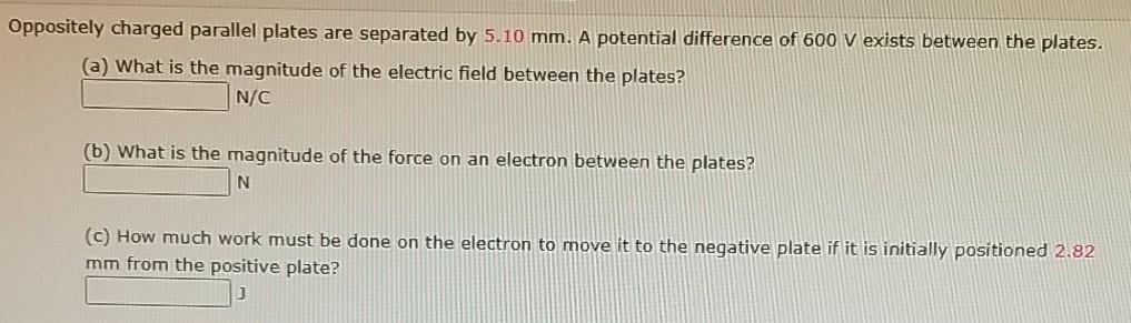 Solved Oppositely charged parallel plates are separated by | Chegg.com