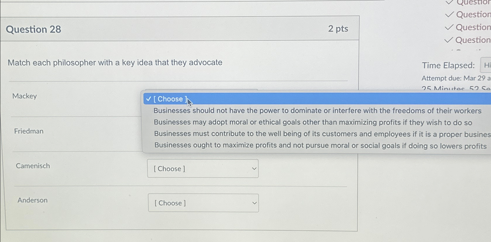 Solved Question 282 ﻿pts ﻿QuestionMatch each philosopher | Chegg.com