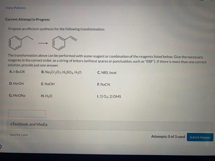 Solved Propose an efficient synthesis for the following | Chegg.com