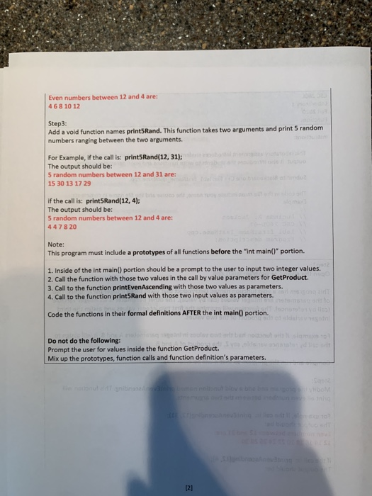 Solved CSC 260L Laboratory 1 Fall 2020 Functions | Chegg.com