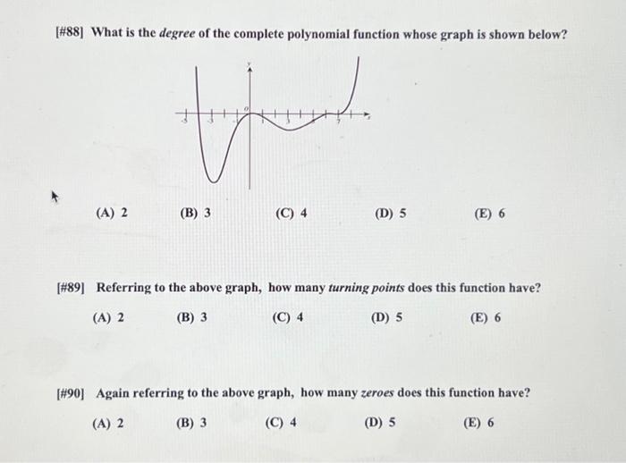 Solved [\#88] What is the degree of the complete polynomial | Chegg.com