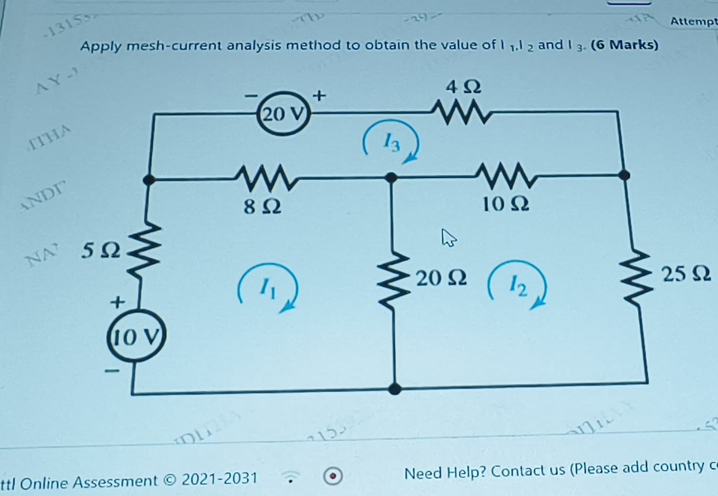 Solved Apply mesh-current analysis method to obtain the | Chegg.com