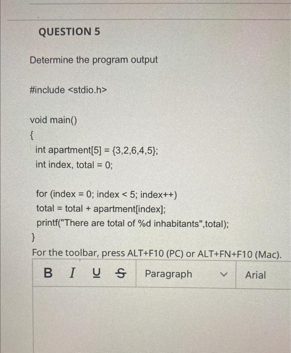 Solved Determine the program output \#include void main() | Chegg.com