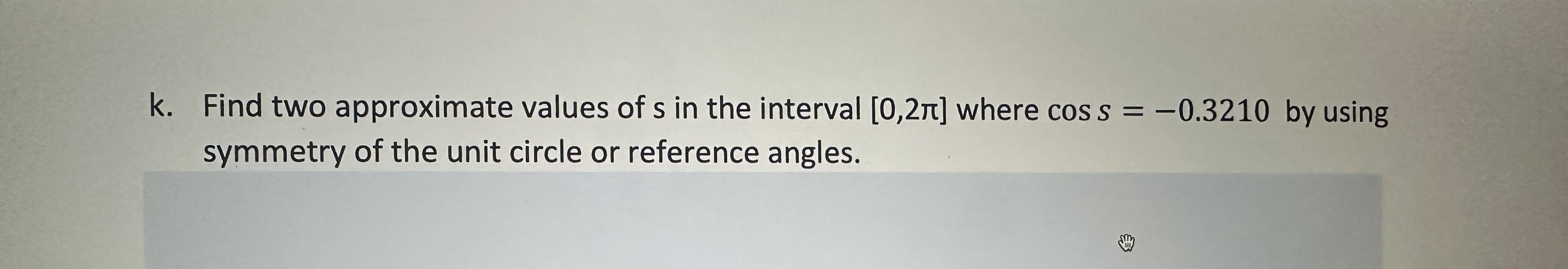 Solved symmetry of the unit circle or reference angles. | Chegg.com