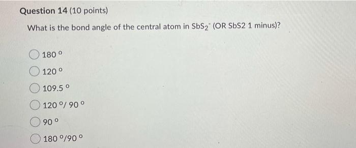 Solved Question 11 (10 points) What is the hybridization of | Chegg.com