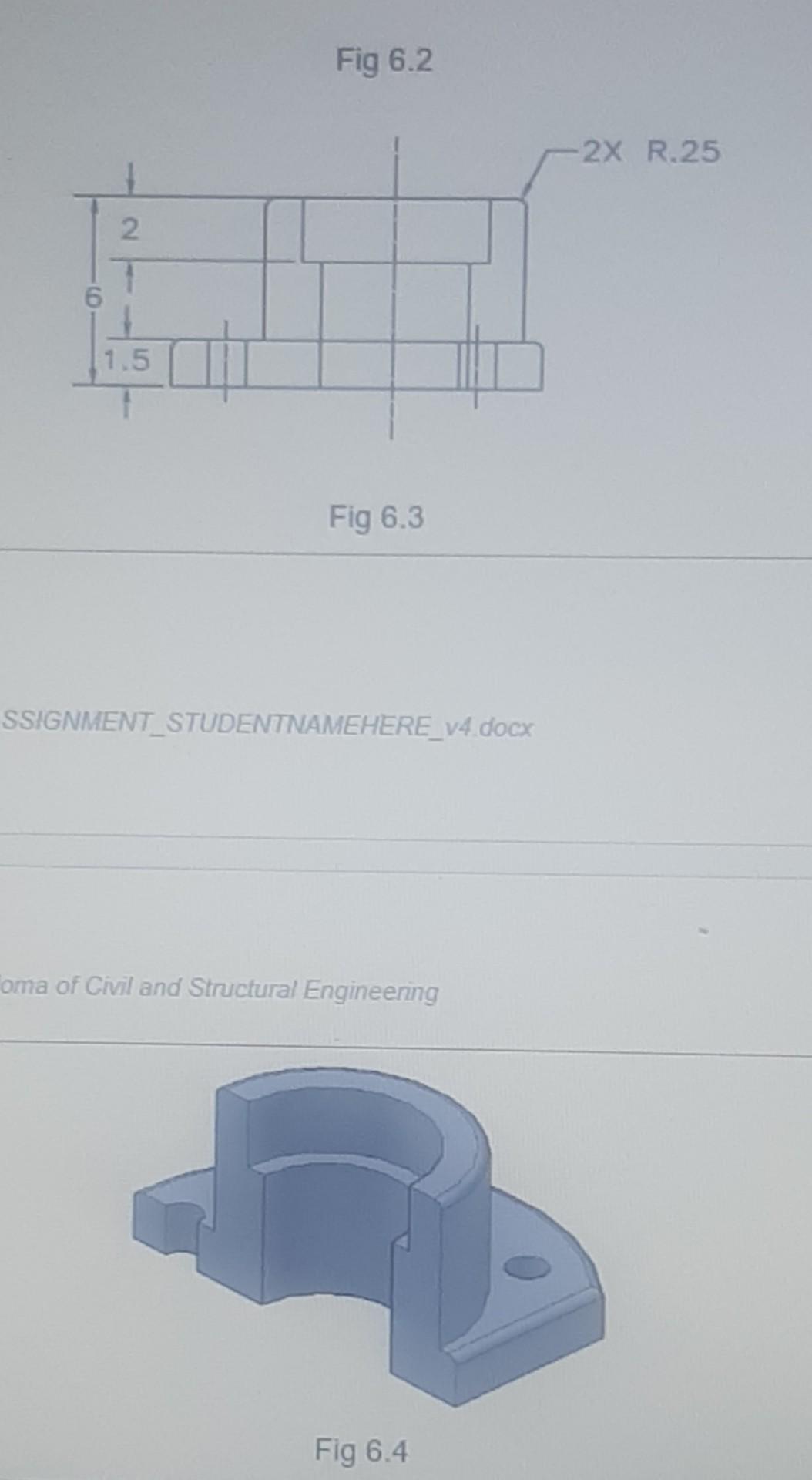 Solved 26 In this example, you will draw the solid model | Chegg.com