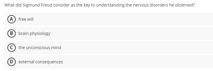 Solved What did Sigmund Freud consider as the key to | Chegg.com