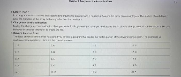 Solved JAVA PROGRAMMING CHALLENGE DRIVER'S LICENSE EXAMthere | Chegg.com