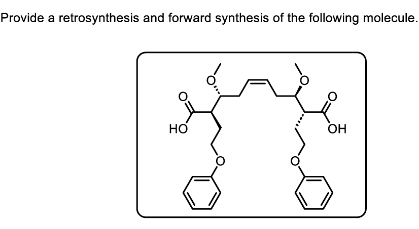 Solved Provide a retrosynthesis and forward synthesis of the | Chegg.com