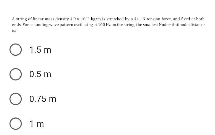 Solved A string of linear mass density 4.9 10-3 kg/m is | Chegg.com