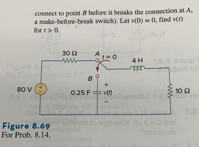 Solved connect to point B before it breaks the connection at | Chegg.com