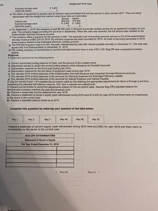 Solved Comprehensive Problem Bug-Off Exterminators Bup-Off | Chegg.com